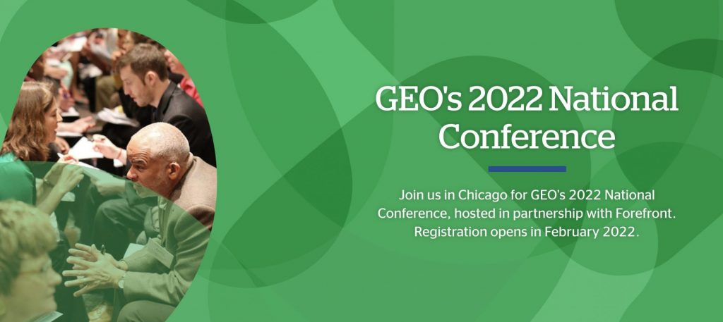 GEO's 2022 National Conference May 18th 10:30-11:45 CT - TCC Group